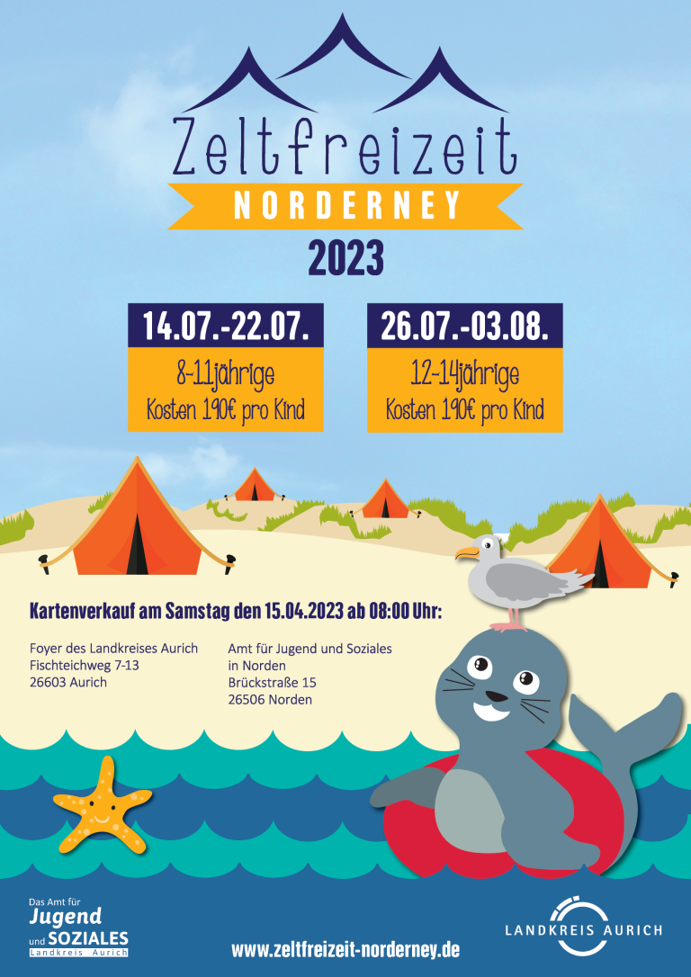 Ticketverkauf und Termine 2023 – Zeltfreizeit Norderney